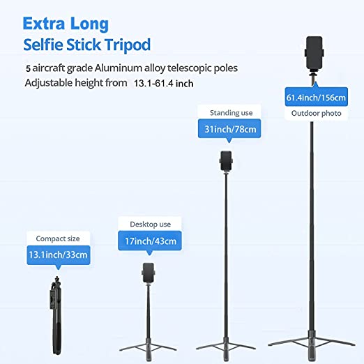 Mobilife Long Selfie Stick,Extra-long Selfie Stick with Large Reinforc ...