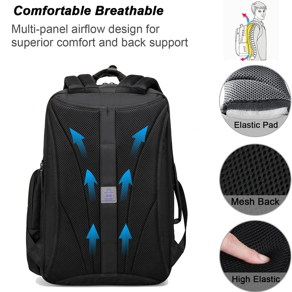 Golden Wolf Backpack 35L Expandable Travel Backpack for Men and Women ...