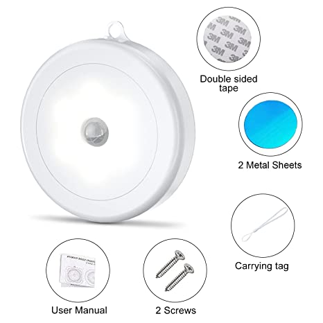 Hoteon Motion Sensor Light, Battery Powered LED Sensor Light with On/A ...